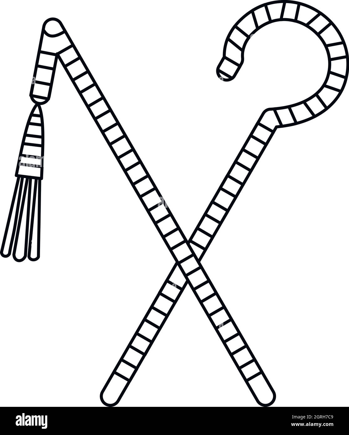 Egyptian symbols of power Immagini Vettoriali Stock - Alamy