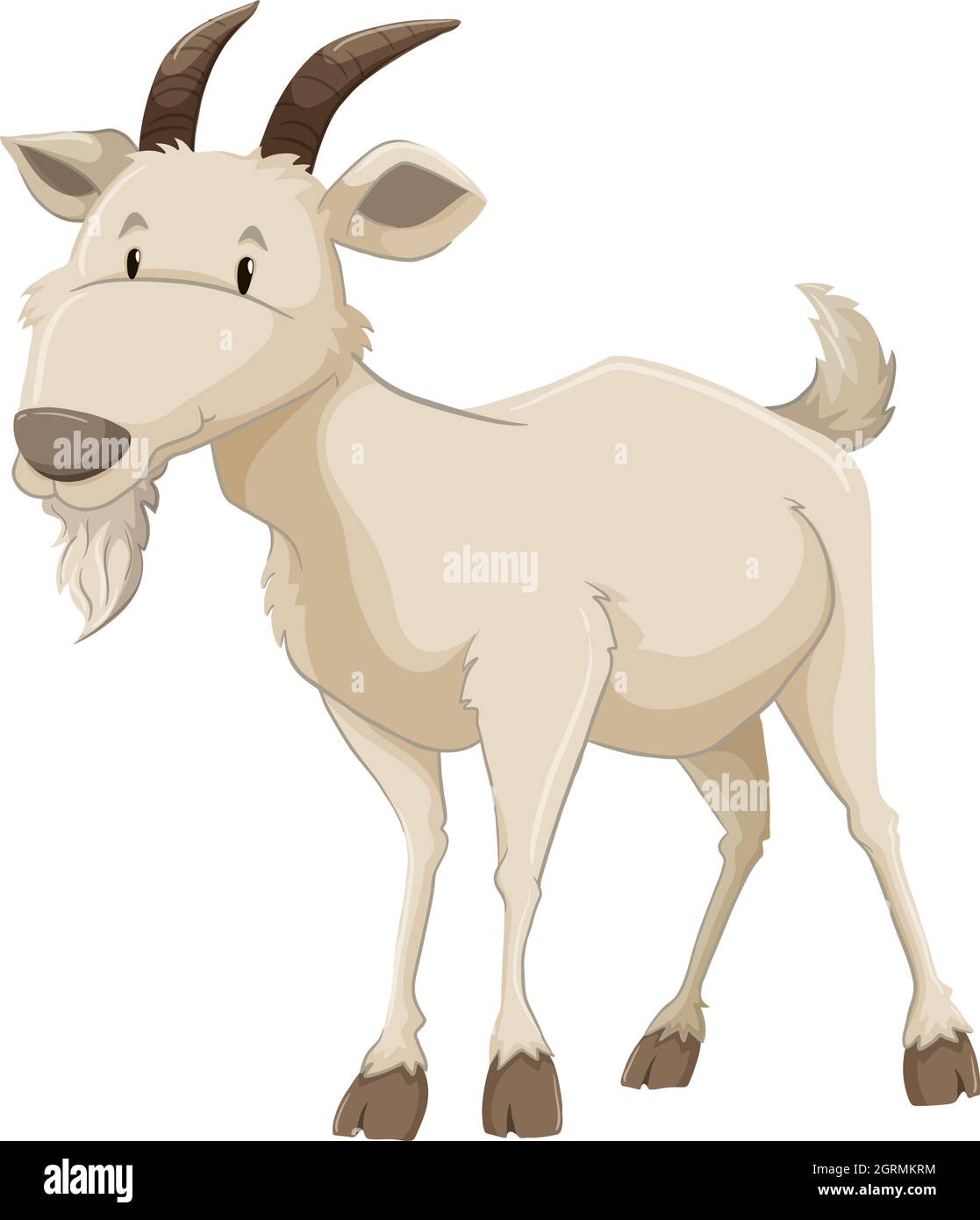 Capra con le corna Immagini Vettoriali Stock - Alamy