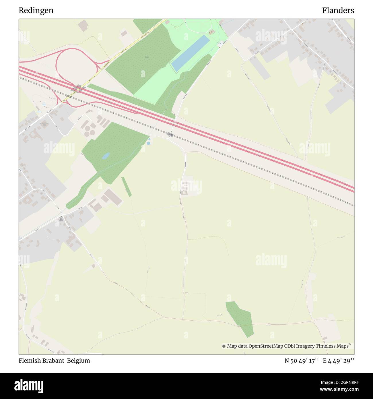 Redingen, Brabante Fiammingo, Belgio, Fiandre, N 50 49' 17'', e 4 49 ...