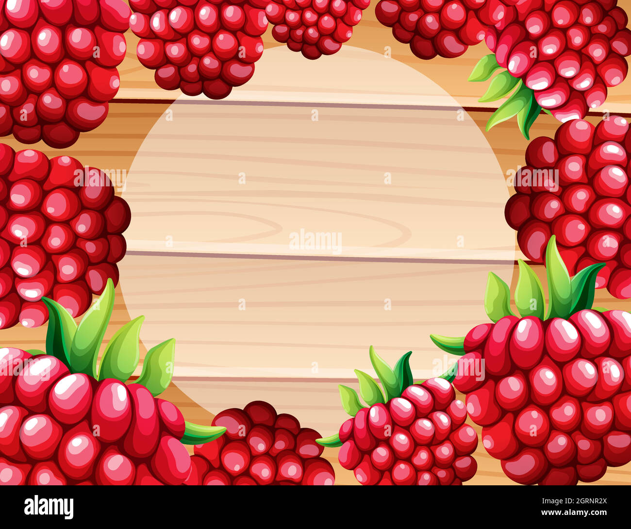 Sfondo lamponi Immagini Vettoriali Stock - Alamy