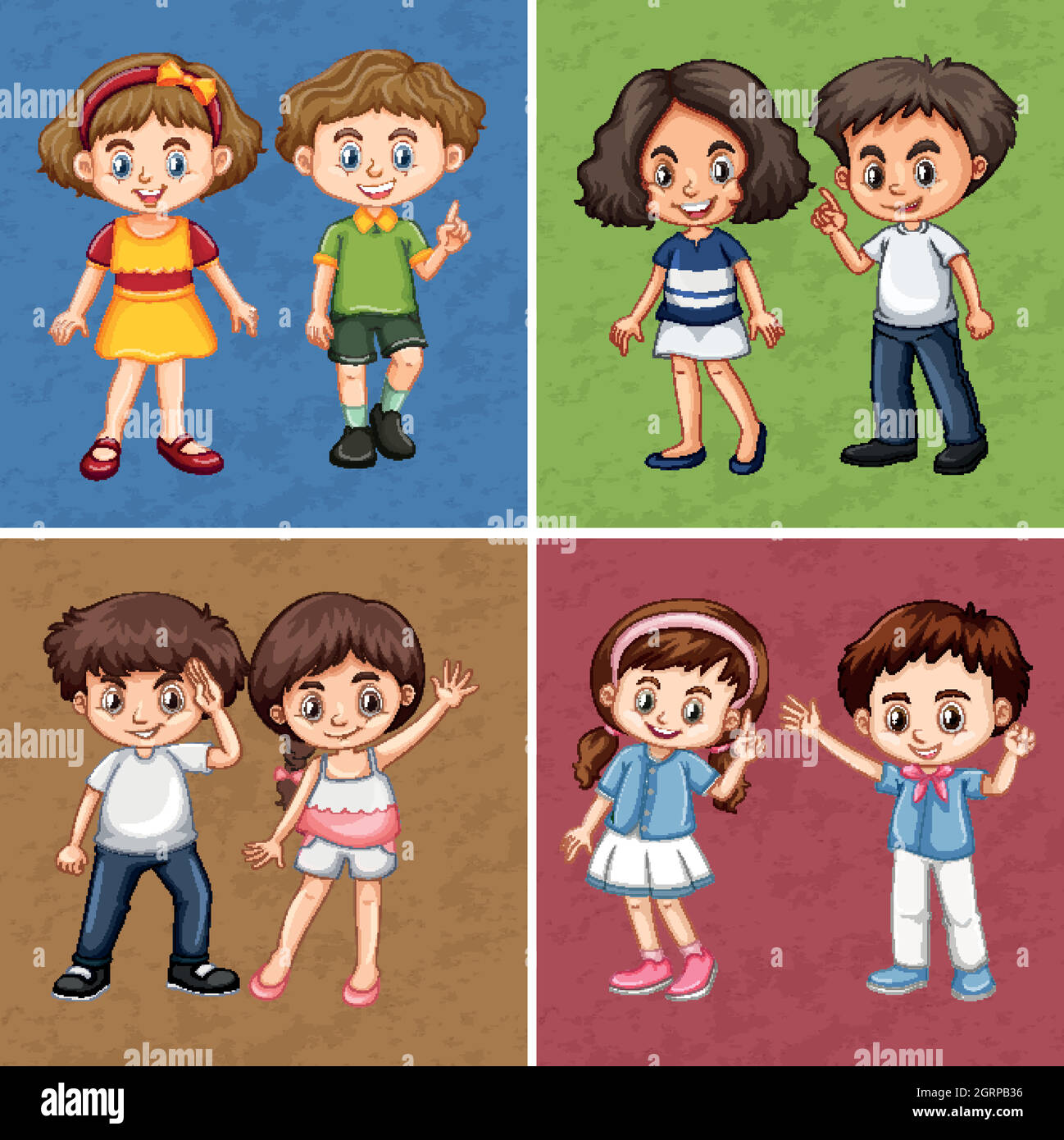 Bambini da colorare Immagini Vettoriali Stock - Alamy