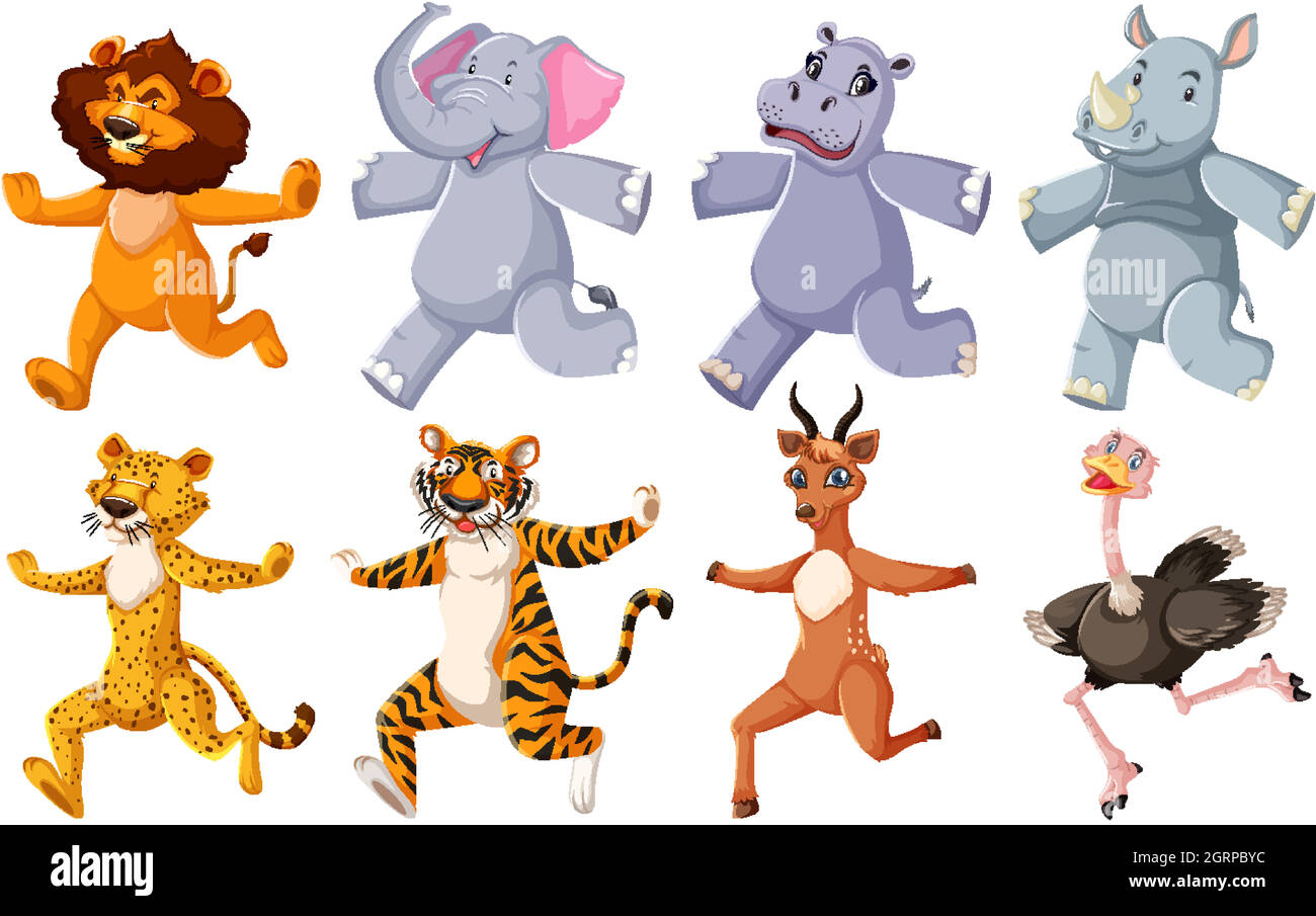 Sfondo correre animali Immagini Vettoriali Stock - Alamy