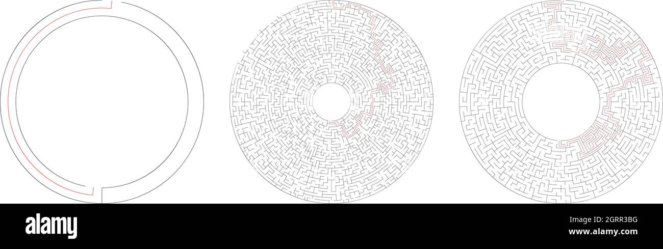 Cerchio, labirinto circolare, labirinto gioco di indovinello labirinto ...