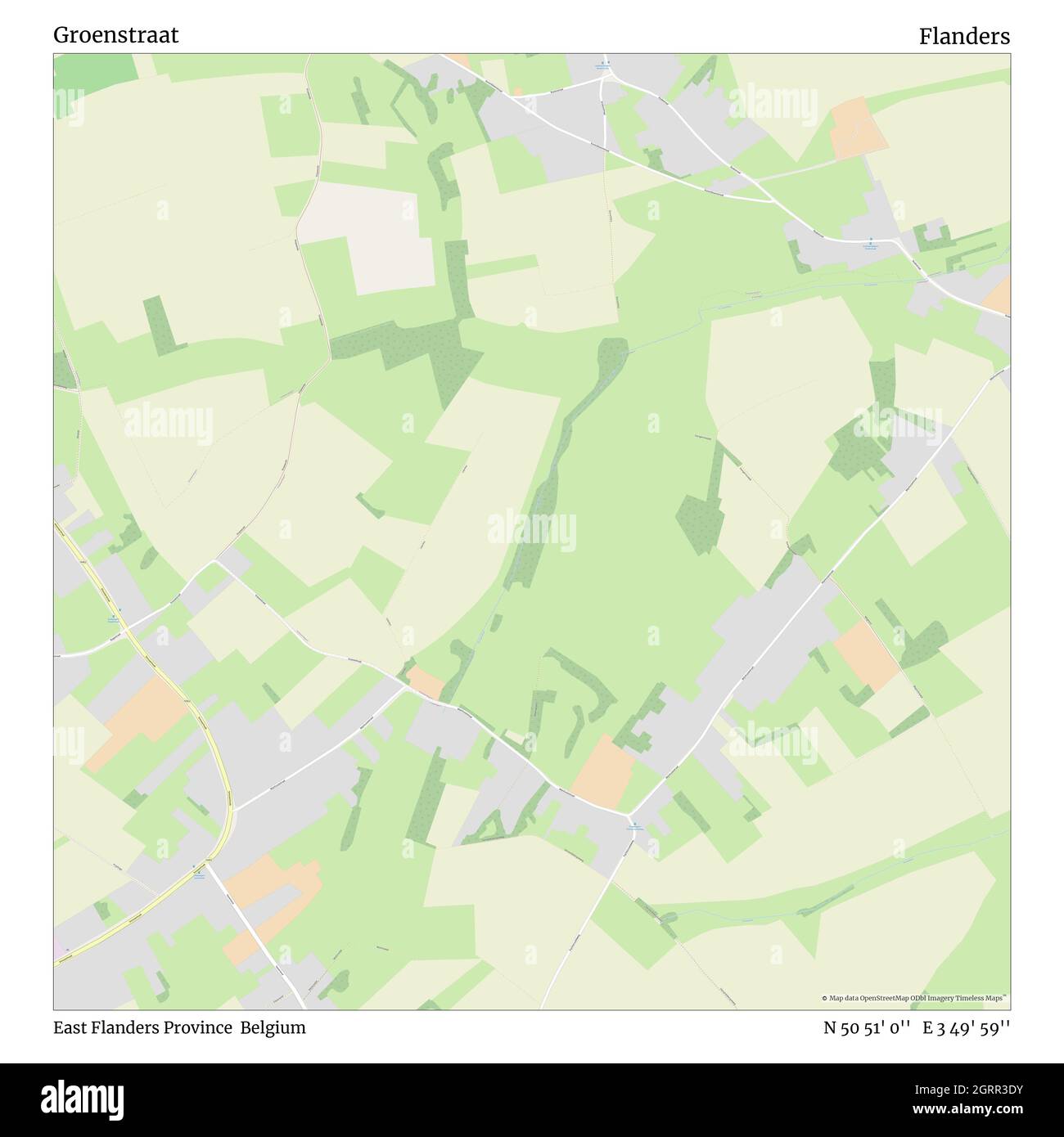 Groenstraat, Provincia delle Fiandre Orientali, Belgio, Fiandre, N 50 ...