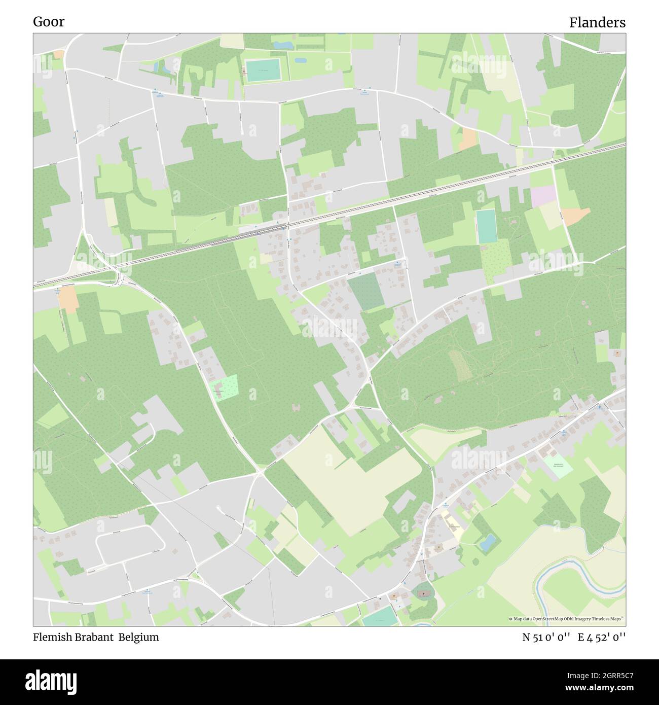 Goor, Brabante Fiammingo, Belgio, Fiandre, N 51 0' 0''', e 4 52' 0 ...
