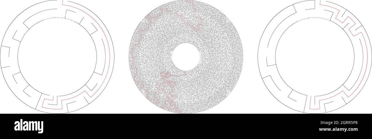 Cerchio, labirinto circolare, labirinto gioco di indovinello labirinto ...