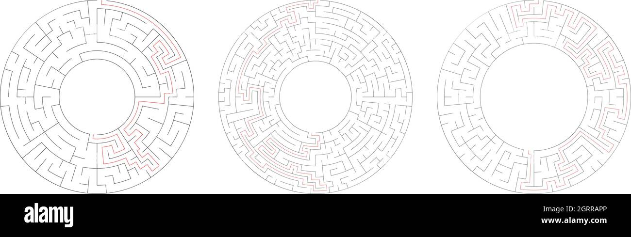 Cerchio, labirinto circolare, labirinto gioco di indovinello labirinto ...