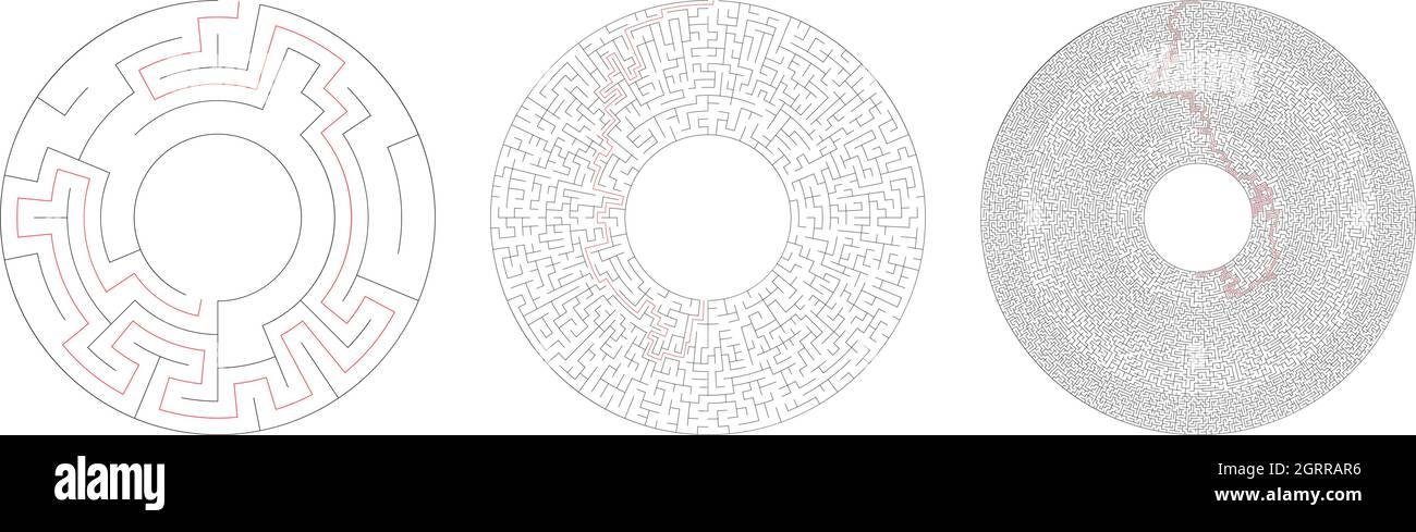 Cerchio, labirinto circolare, labirinto gioco di indovinello labirinto ...