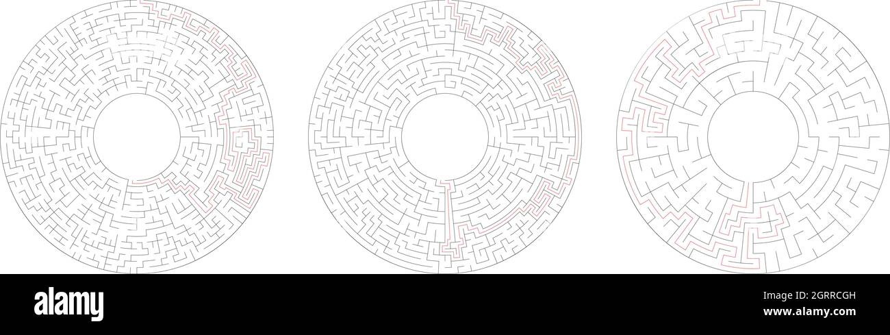 Cerchio, labirinto circolare, labirinto gioco di indovinello labirinto ...