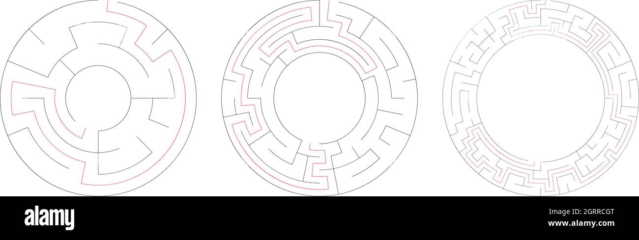 Cerchio, labirinto circolare, labirinto gioco di indovinello labirinto ...