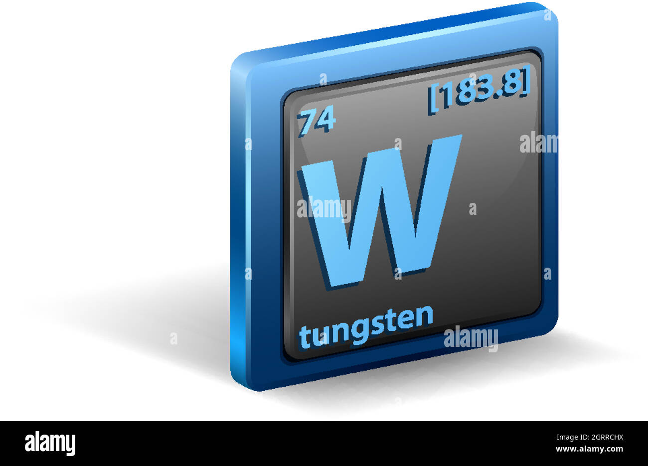 Tungsteno tavola periodica Immagini senza sfondo e Foto Stock ...