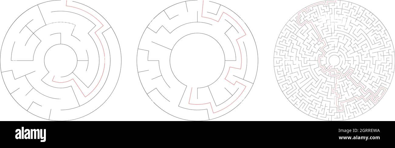 Cerchio, labirinto circolare, labirinto gioco di indovinello labirinto ...