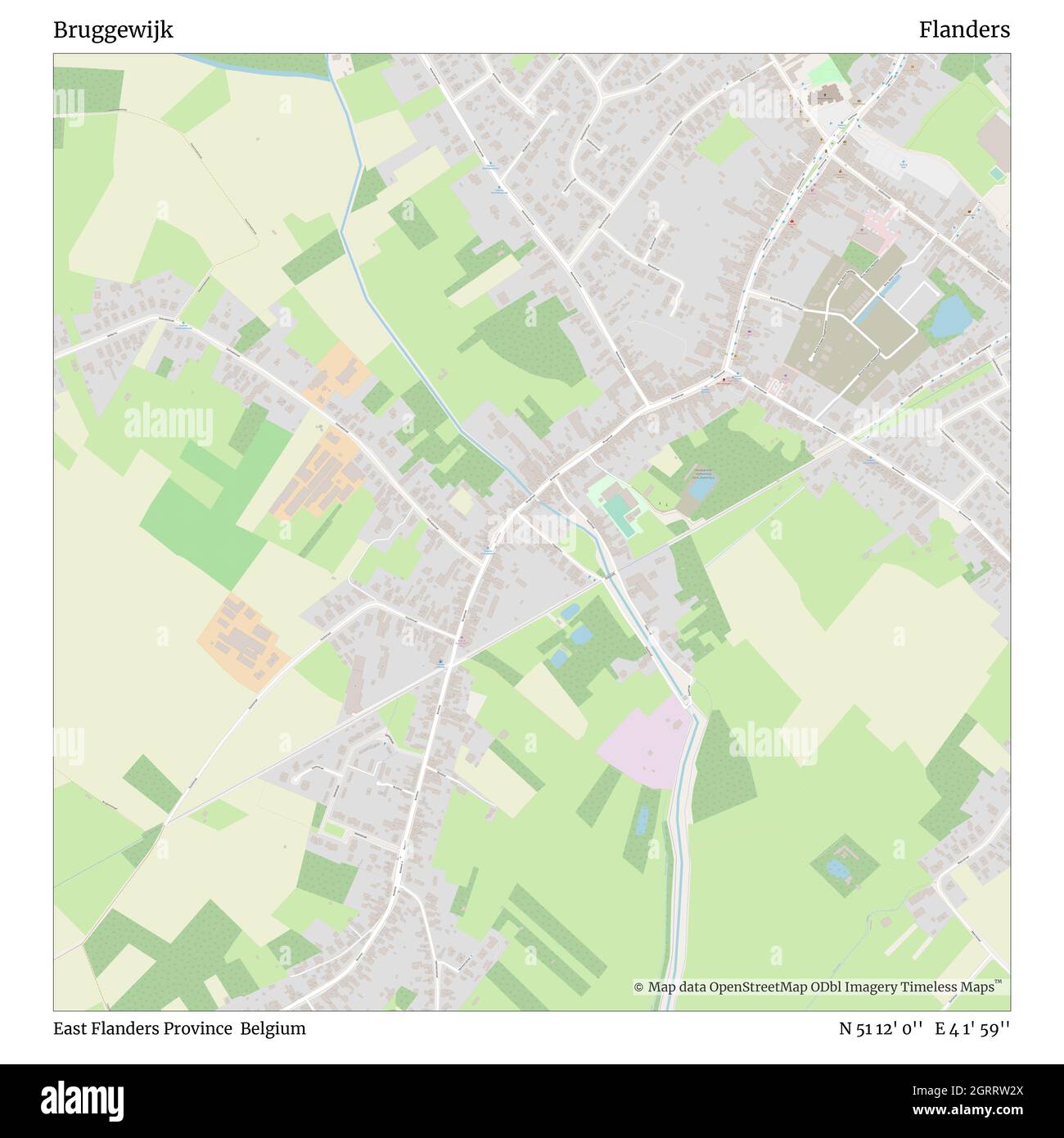 Bruggewijk, Provincia delle Fiandre Orientali, Belgio, Fiandre, N 51 12 ...
