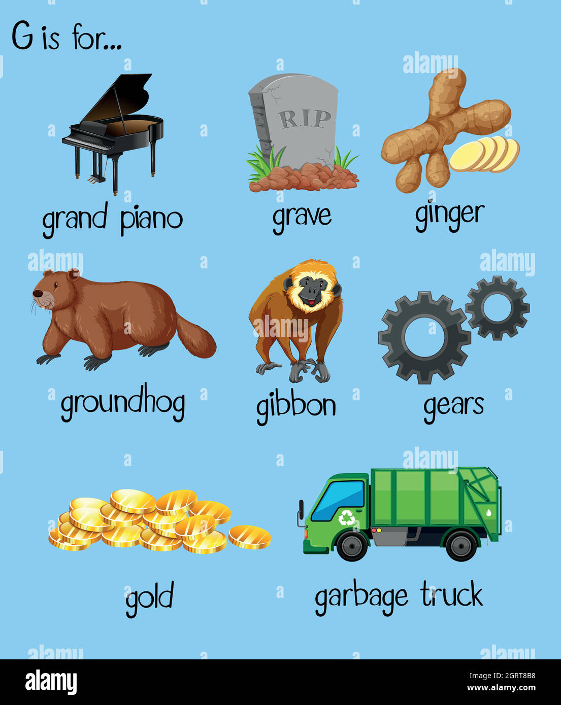 Alfabeto di parole Immagini Vettoriali Stock - Alamy