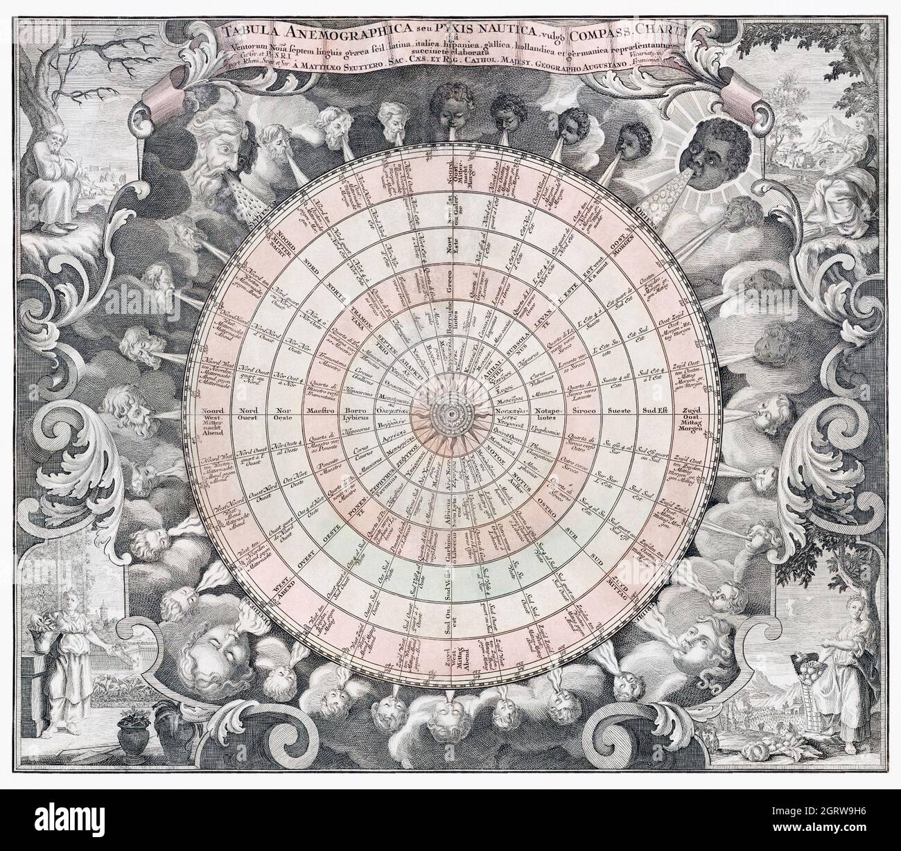 Una mappa dei venti immagini e fotografie stock ad alta risoluzione - Alamy