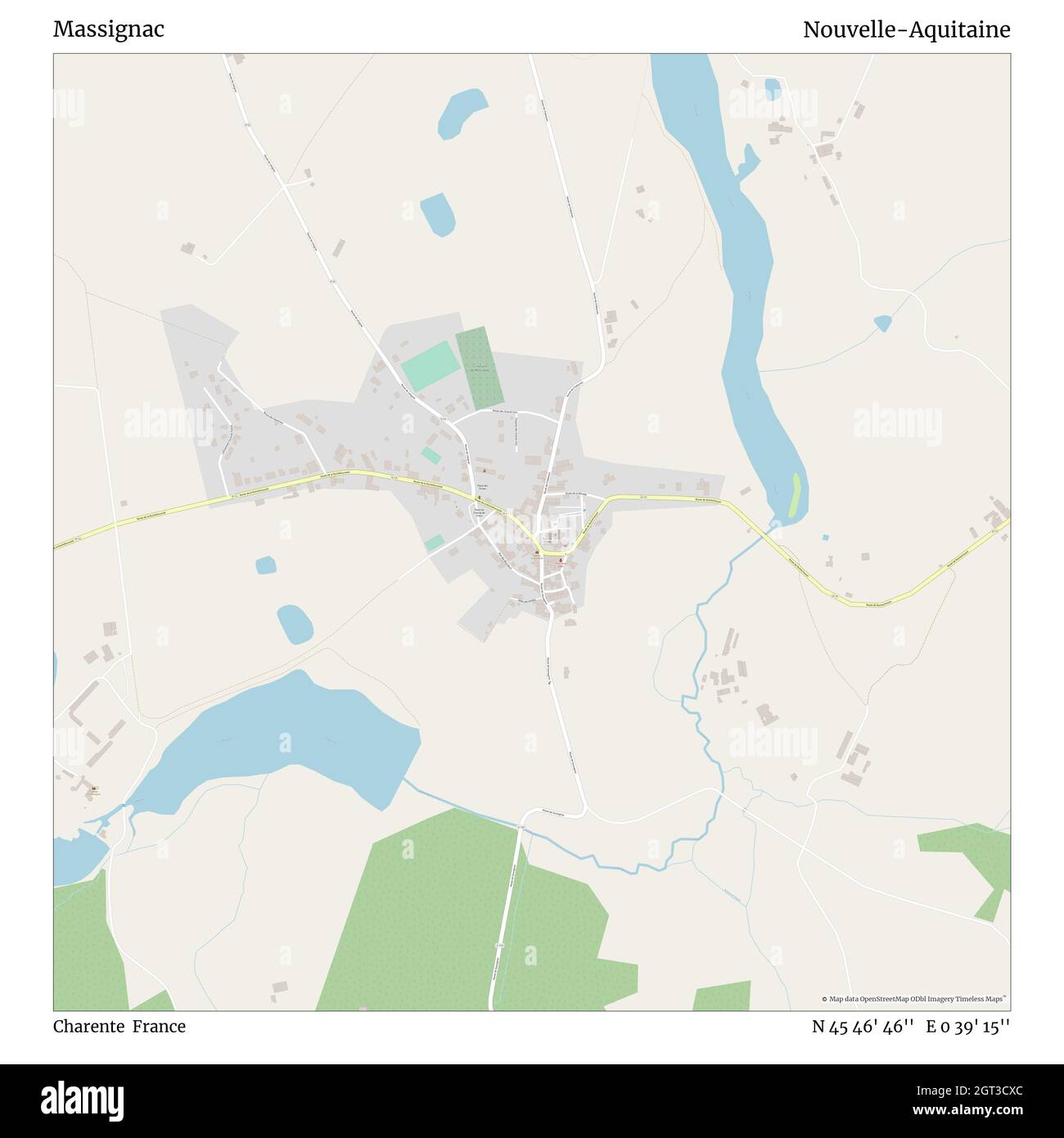 Massignac, Charente, Francia, Nouvelle-Aquitaine, N 45 46' 46'', e 0 39 ...