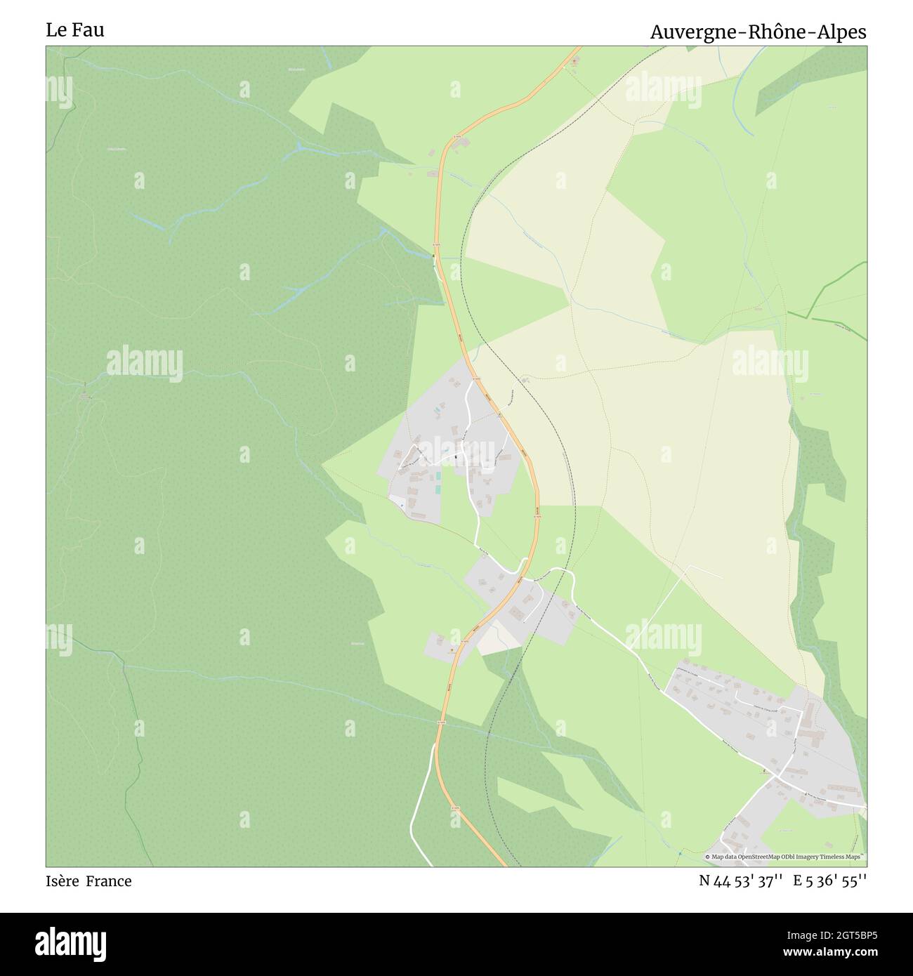 Le Fau, Isère, Francia, Auvergne-Rhône-Alpes, N 44 53' 37'', e 5 36' 55 ...