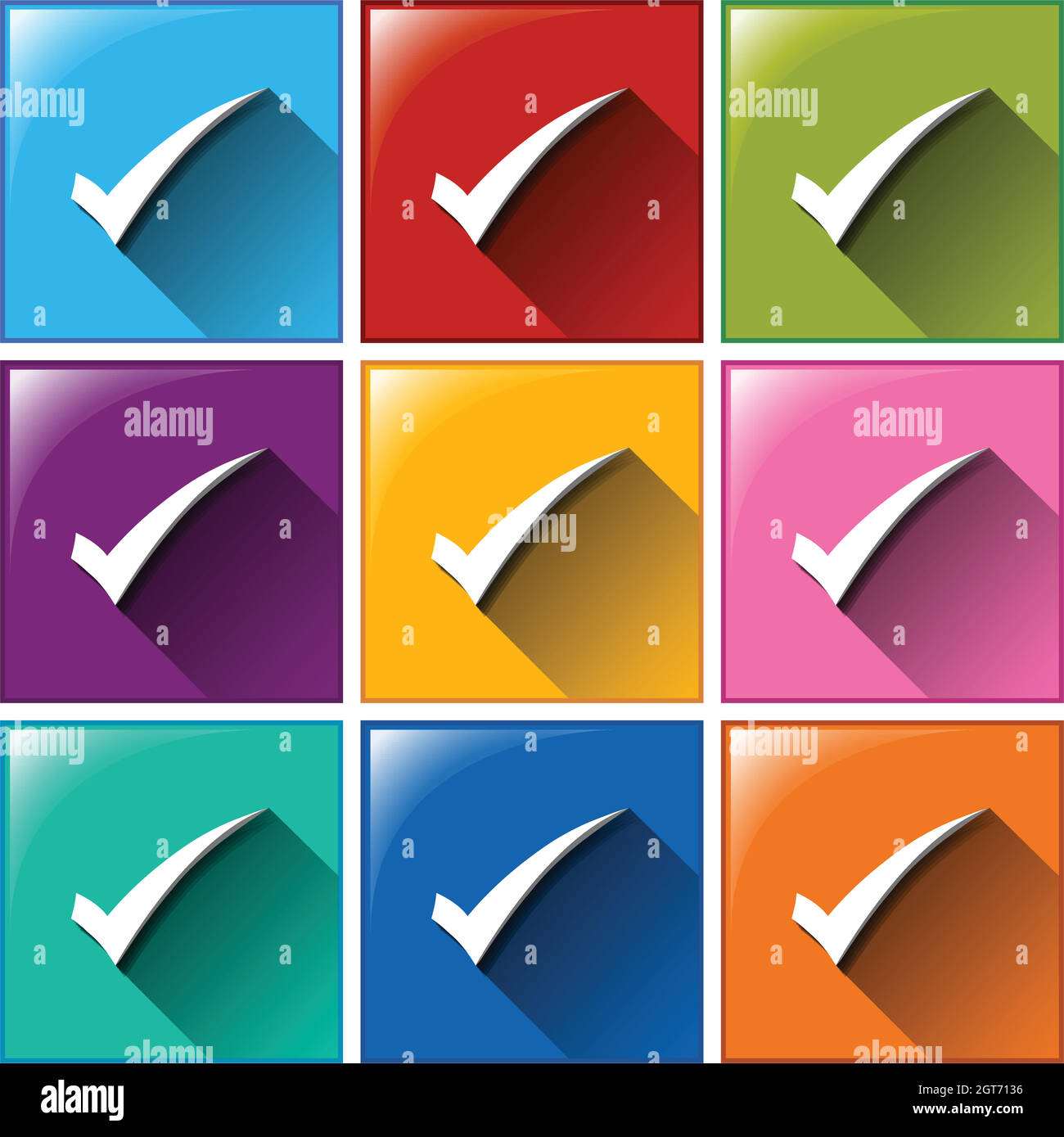 Segno di spunta blu Immagini Vettoriali Stock - Alamy