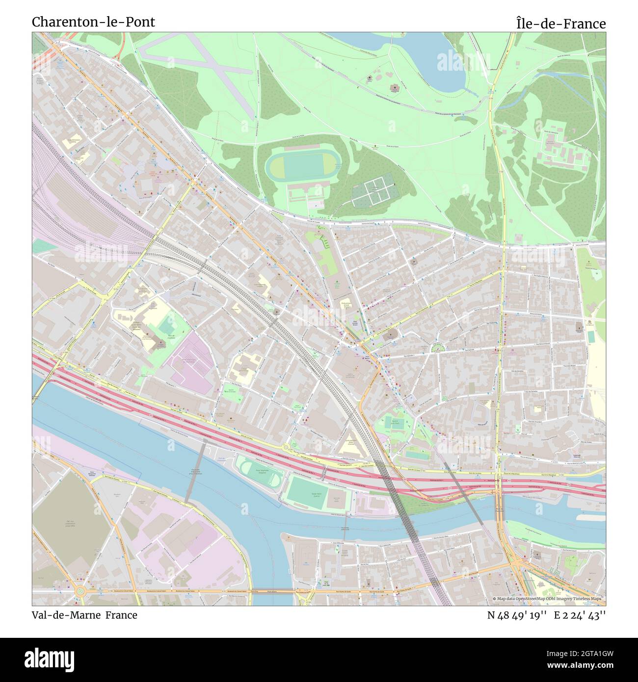 Mappa del charenton immagini e fotografie stock ad alta risoluzione - Alamy