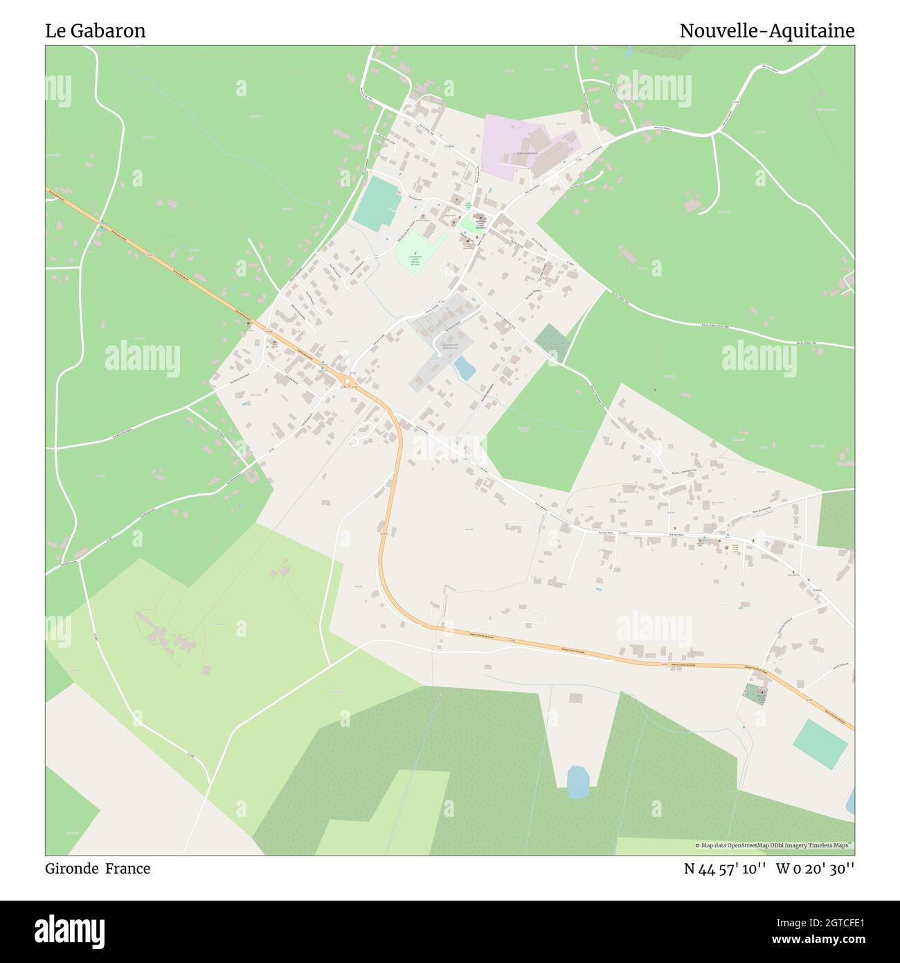 Le Gabaron, Gironde, Francia, Nouvelle-Aquitaine, N 44 57' 10''', W 0 ...