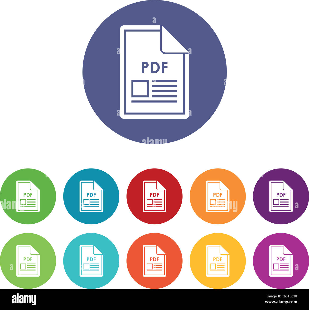 Simbolo del file pdf Immagini Vettoriali Stock - Alamy