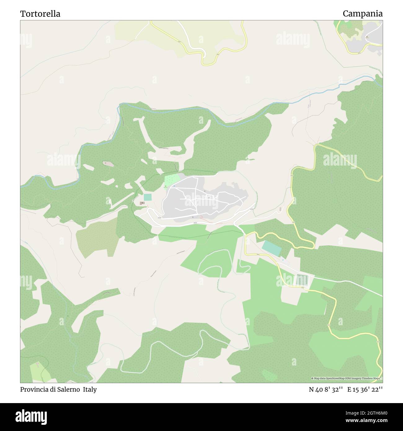 Tortorella, Provincia di Salerno, Italia, Campania, N 40 8' 32''', e 15 ...