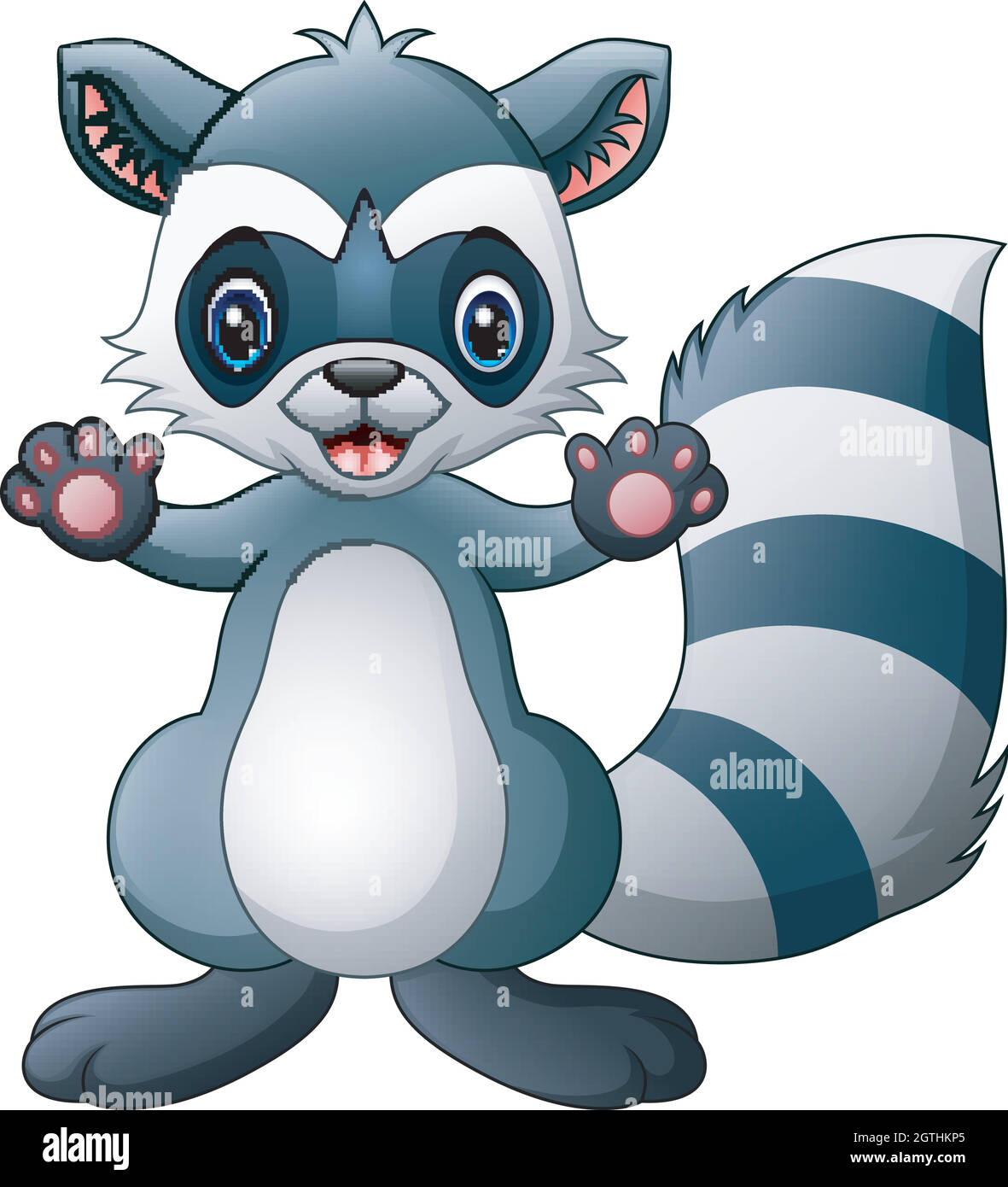 Cartone animato di procione Immagini Vettoriali Stock - Alamy