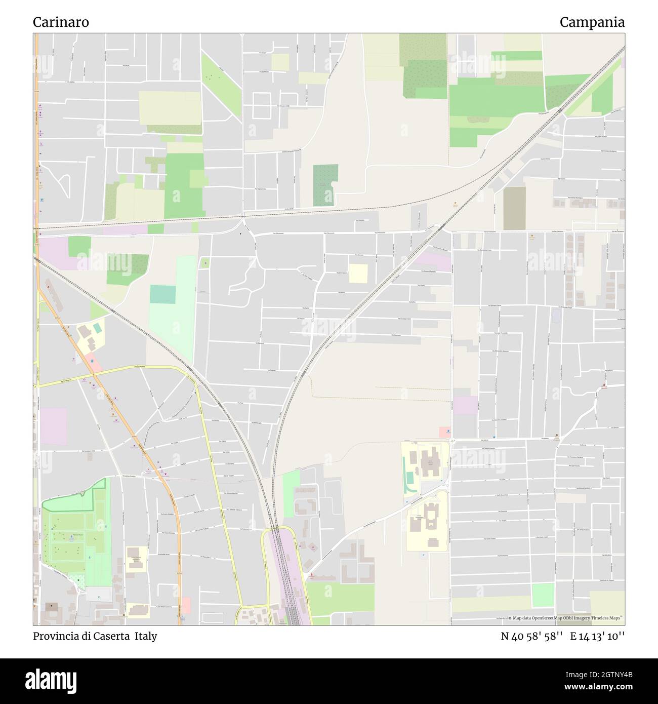 Carinaro, Provincia di Caserta, Italia, Campania, N 40 58' 58''', e 14 ...