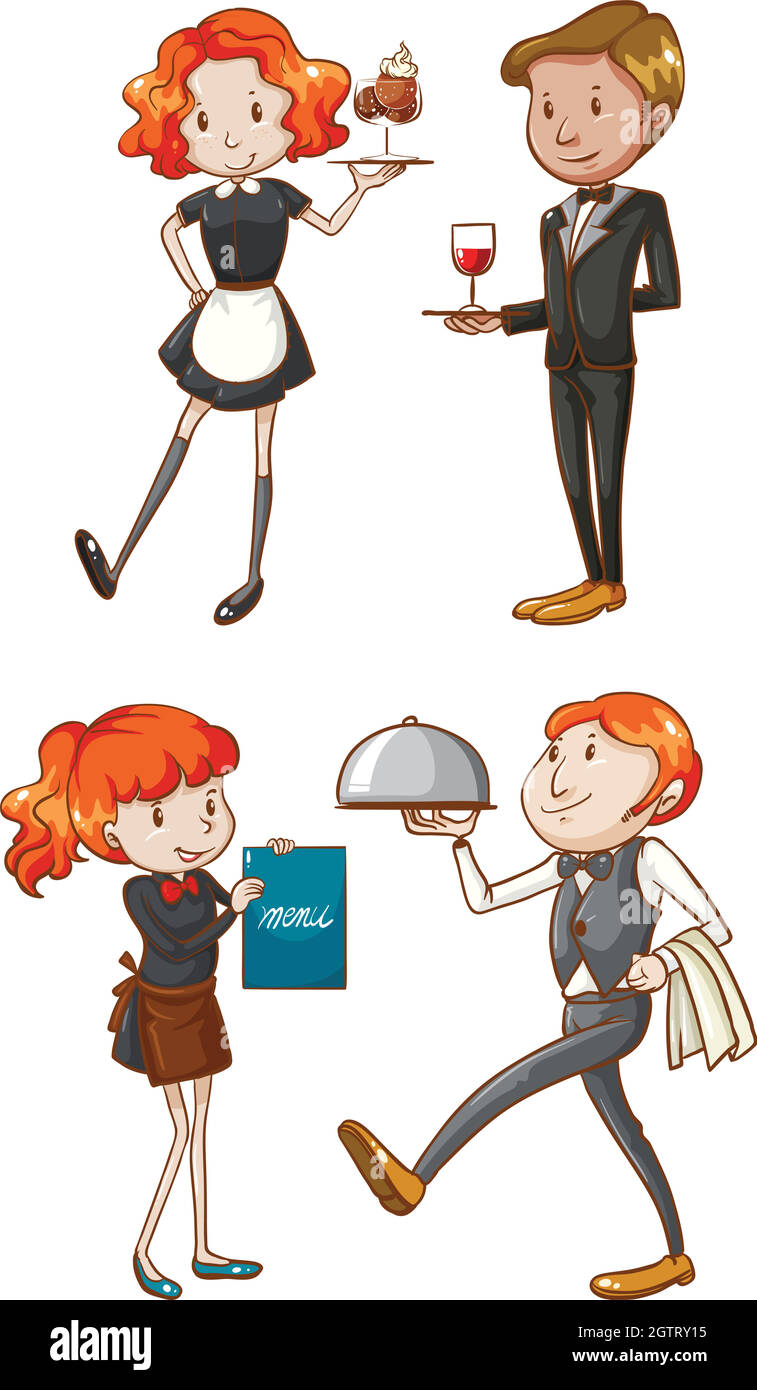 Menu del cameriere immagini e fotografie stock ad alta risoluzione - Alamy