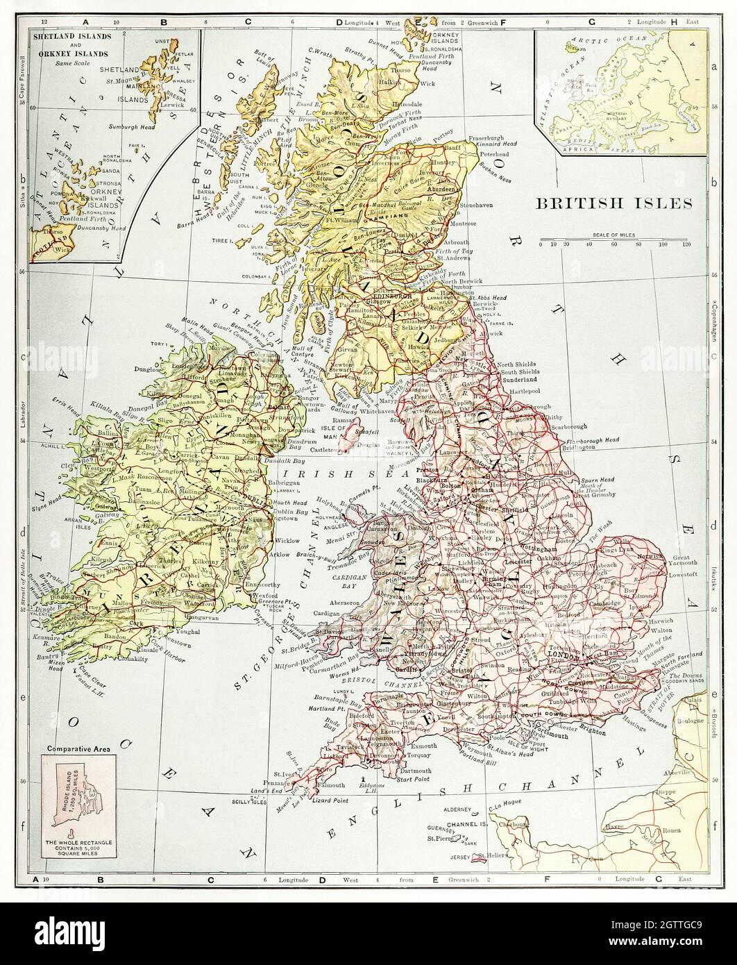 Mappe della gran bretagna cartografia geografia grande immagini e ...