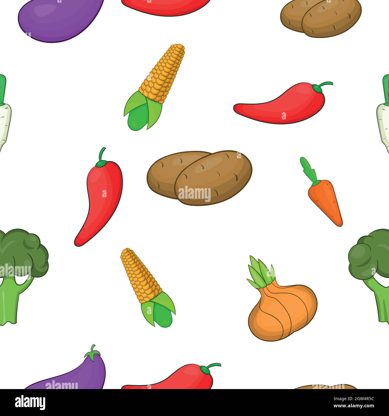 Verdure cartoon Immagini Vettoriali Stock - Alamy