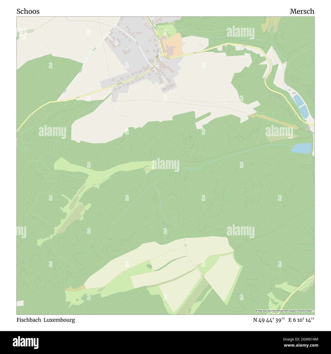 Schoos, Fischbach, Lussemburgo, Mersch, N 49 44' 39'', e 6 10' 14 ...