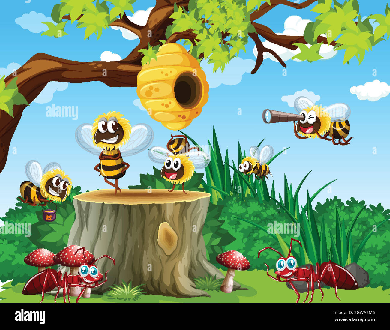 Conoscere le api Immagini Vettoriali Stock - Alamy