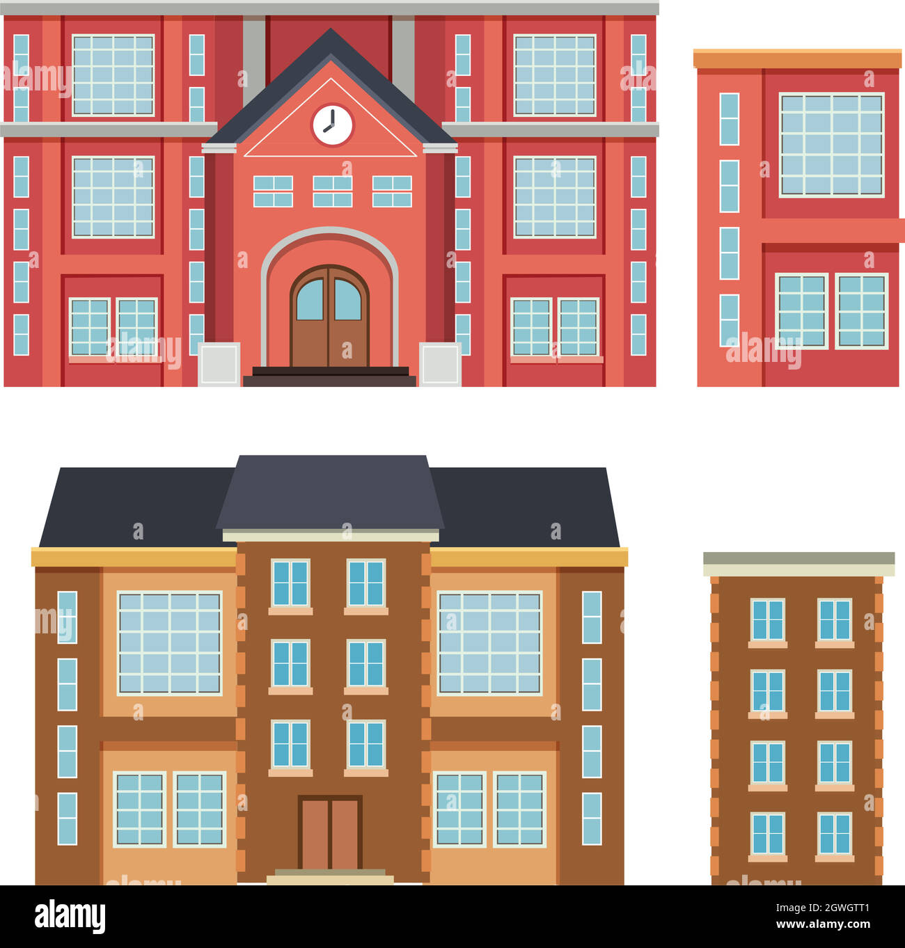 Sfondo esterno dell'edificio Immagini Vettoriali Stock - Alamy