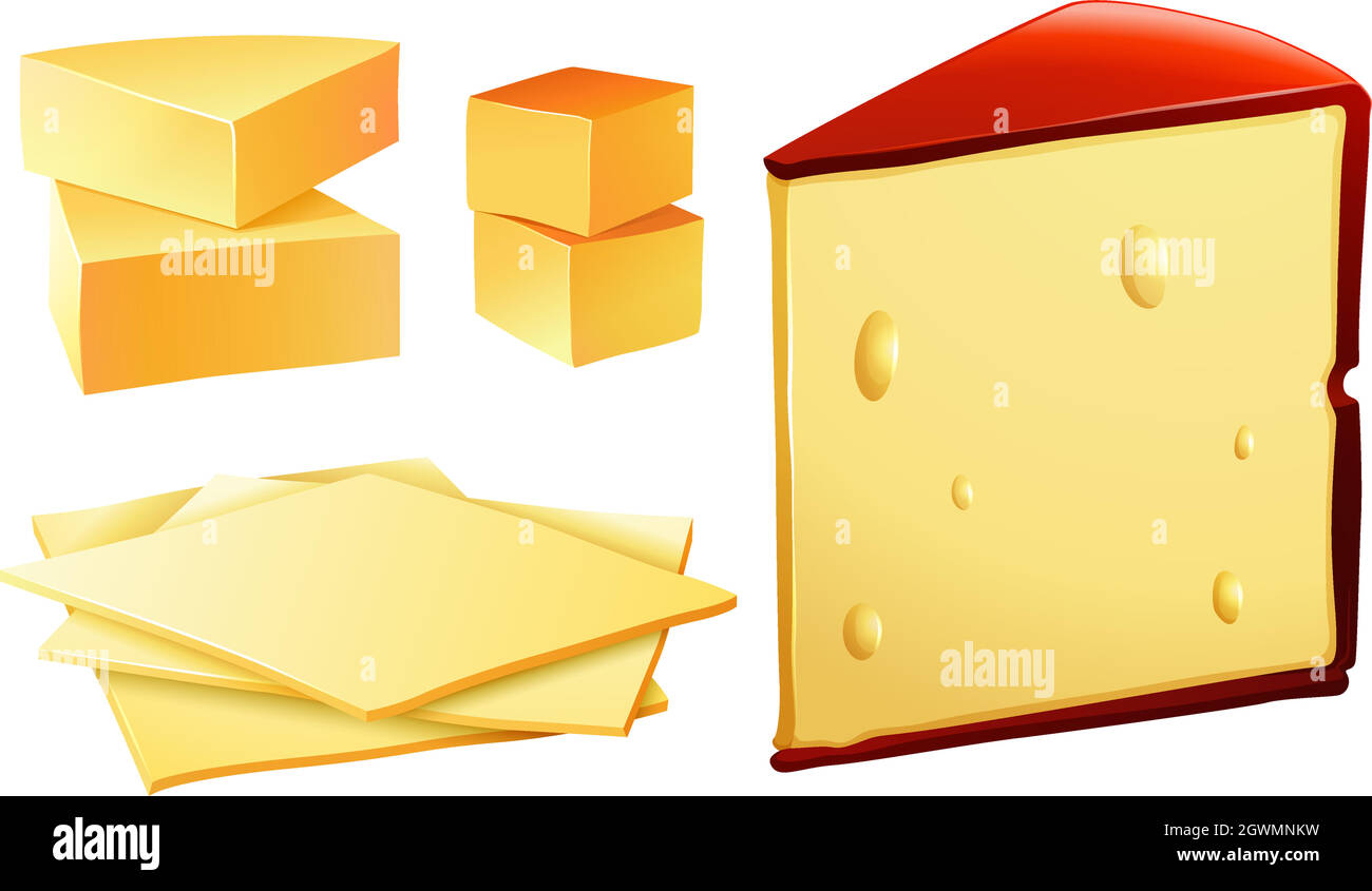 Disegno di formaggio Immagini Vettoriali Stock - Alamy