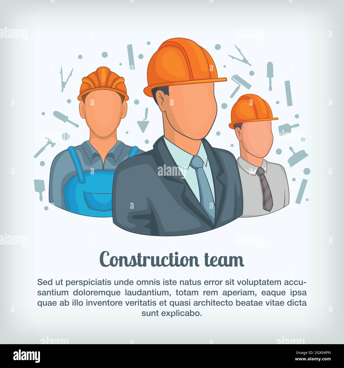 Team building illustration Immagini Vettoriali Stock - Alamy