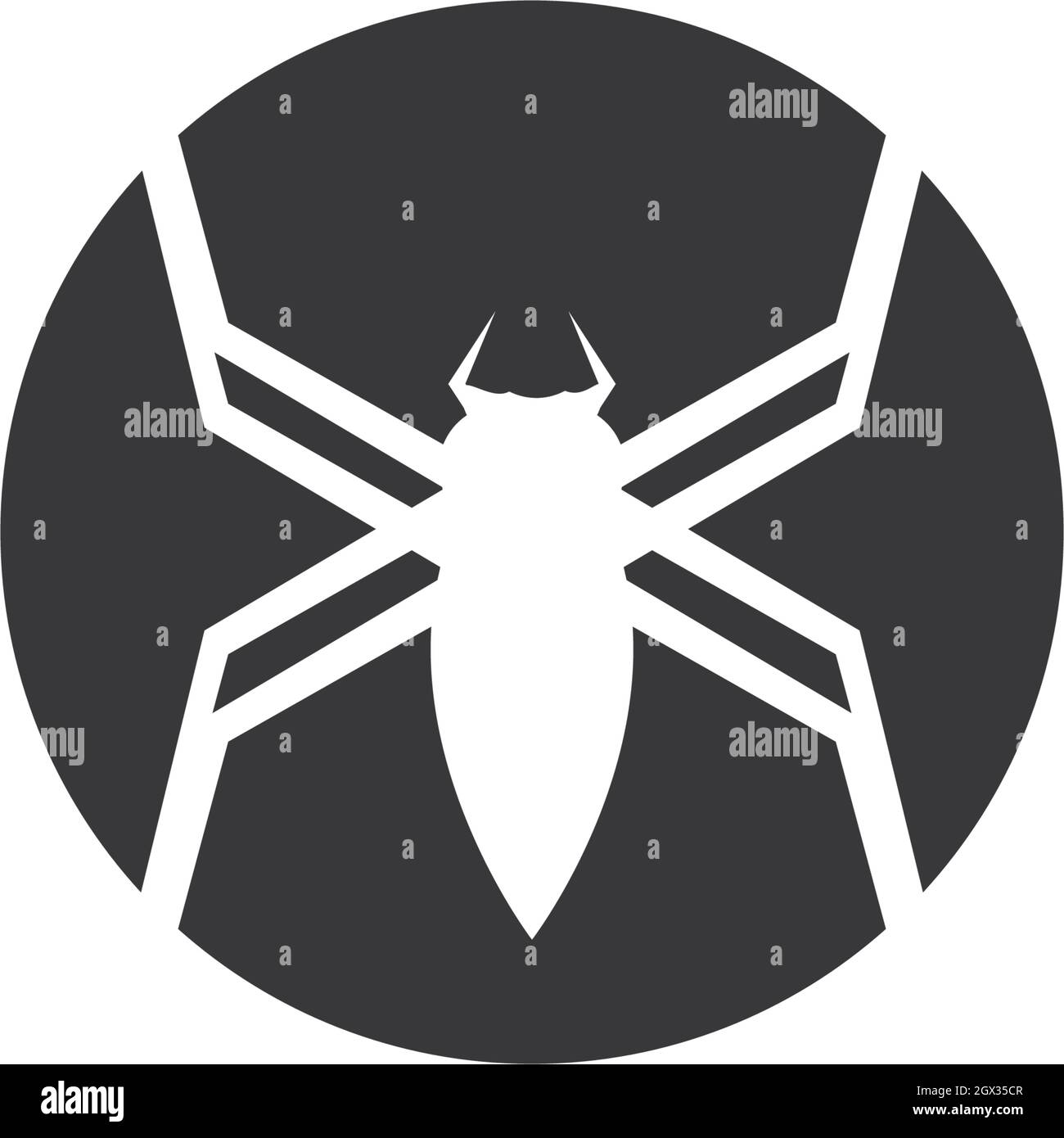 Disegno del logo del ragno Foto e Immagini Stock in Bianco e Nero - Alamy