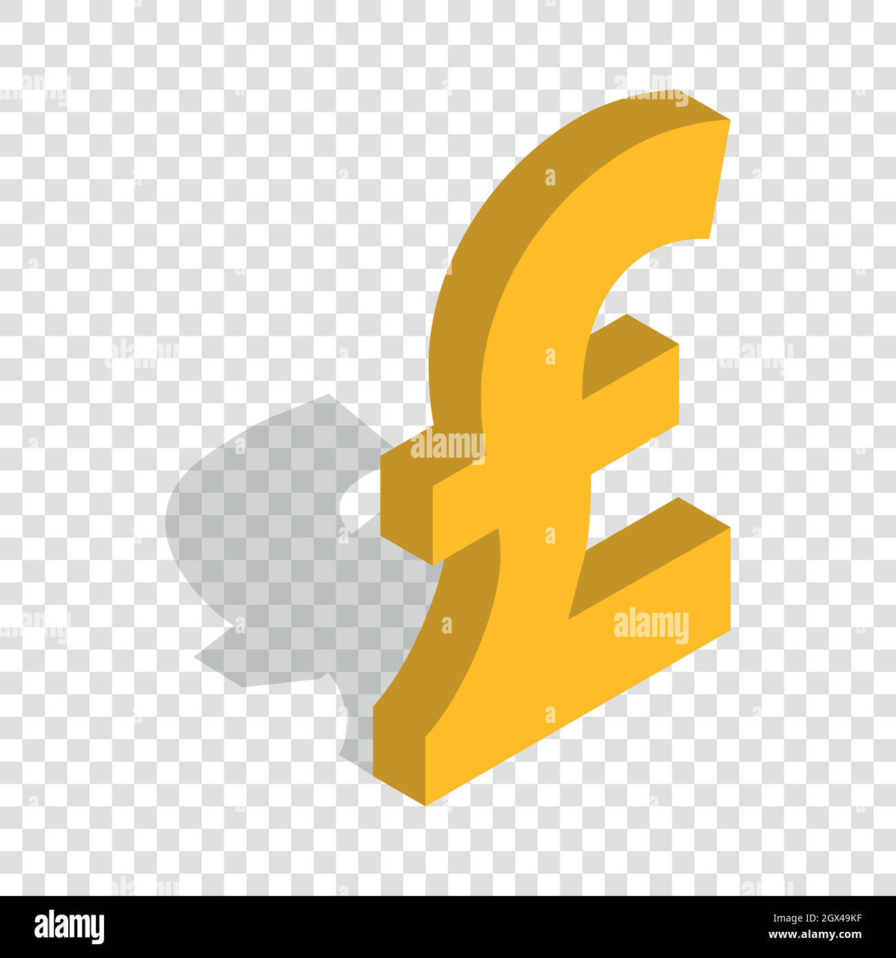 Simbolo della sterlina 3d Immagini Vettoriali Stock - Alamy