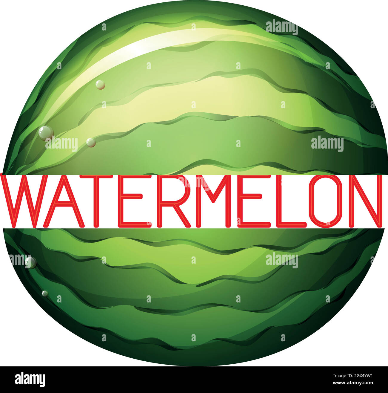 Disegno di anguria Immagini Vettoriali Stock - Alamy