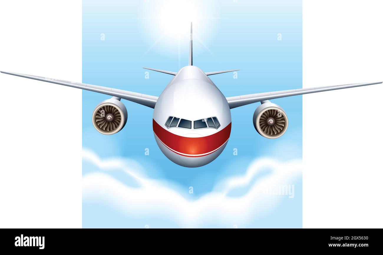 Volare in un cielo Immagini Vettoriali Stock - Alamy