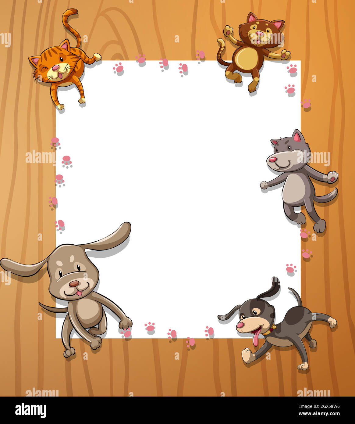 Serie di cani da caccia Immagini Vettoriali Stock - Alamy