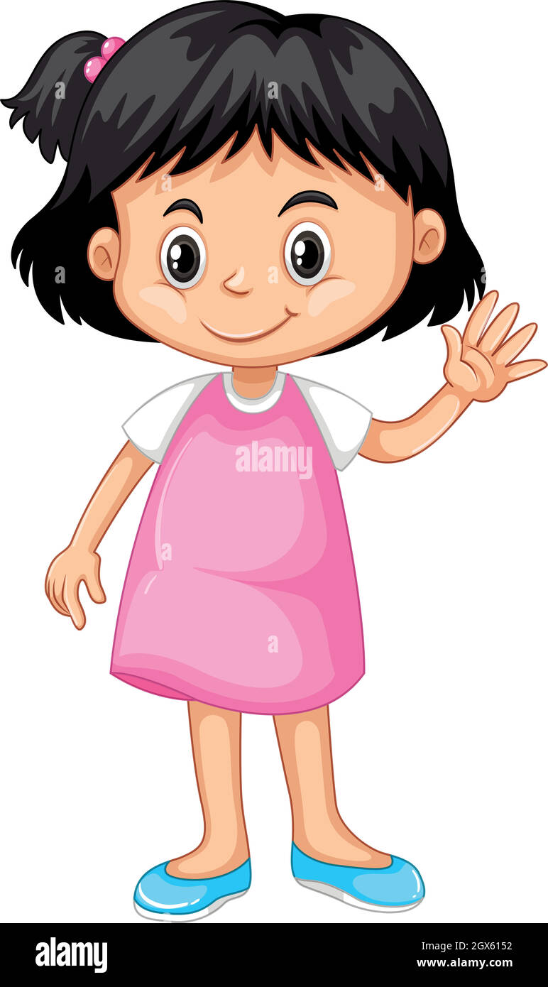 Bambini che salutano ciao Immagini Vettoriali Stock - Alamy