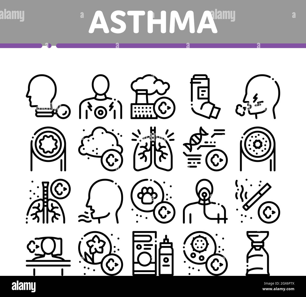 Icone di allergeni immagini e fotografie stock ad alta risoluzione - Alamy