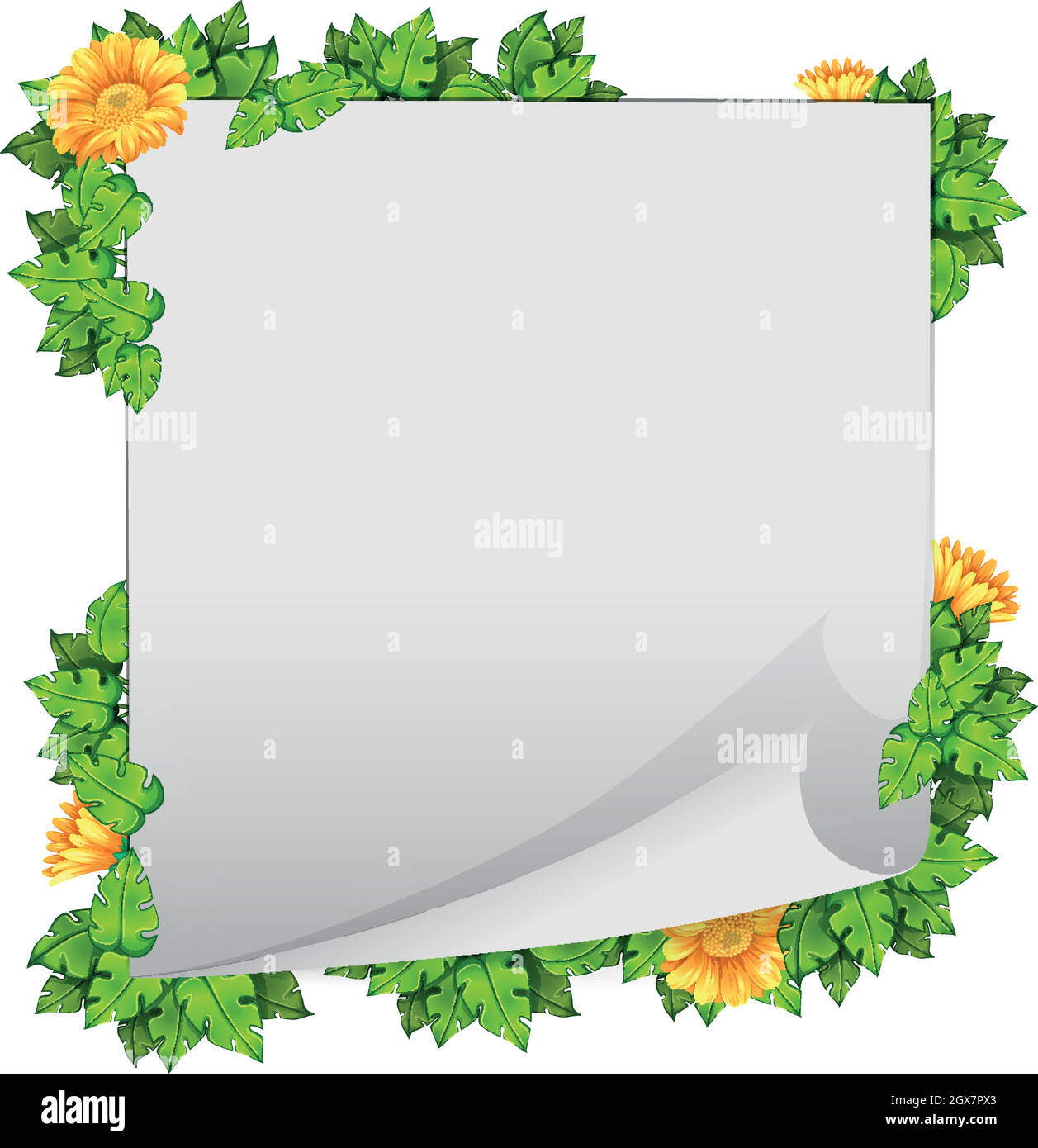 Fiore cornice immagini e fotografie stock ad alta risoluzione - Alamy