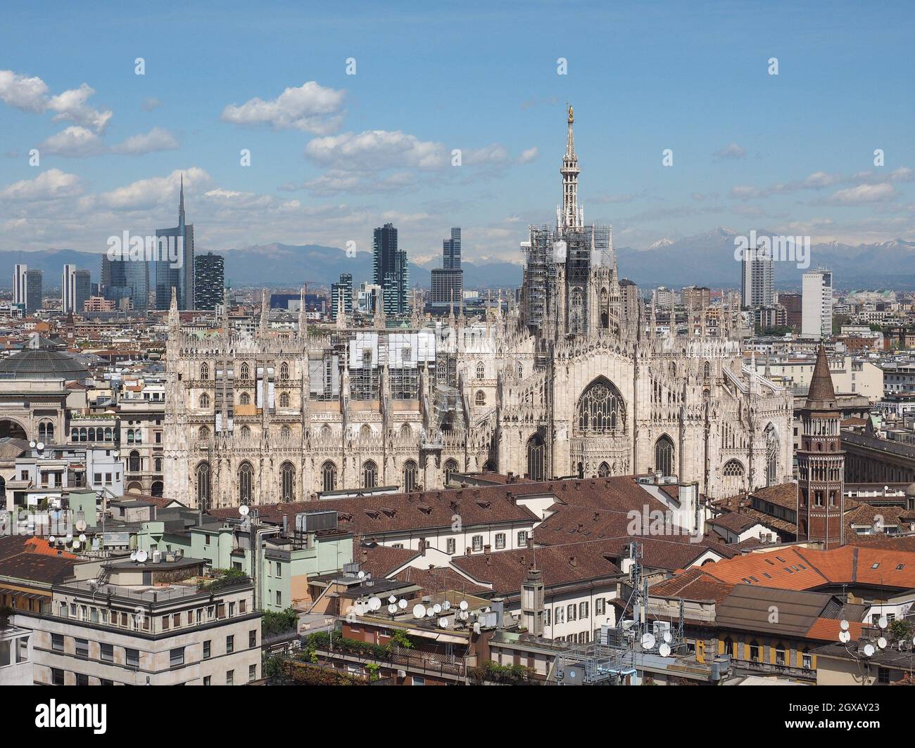 Duomo di milano vista aerea immagini e fotografie stock ad alta ...