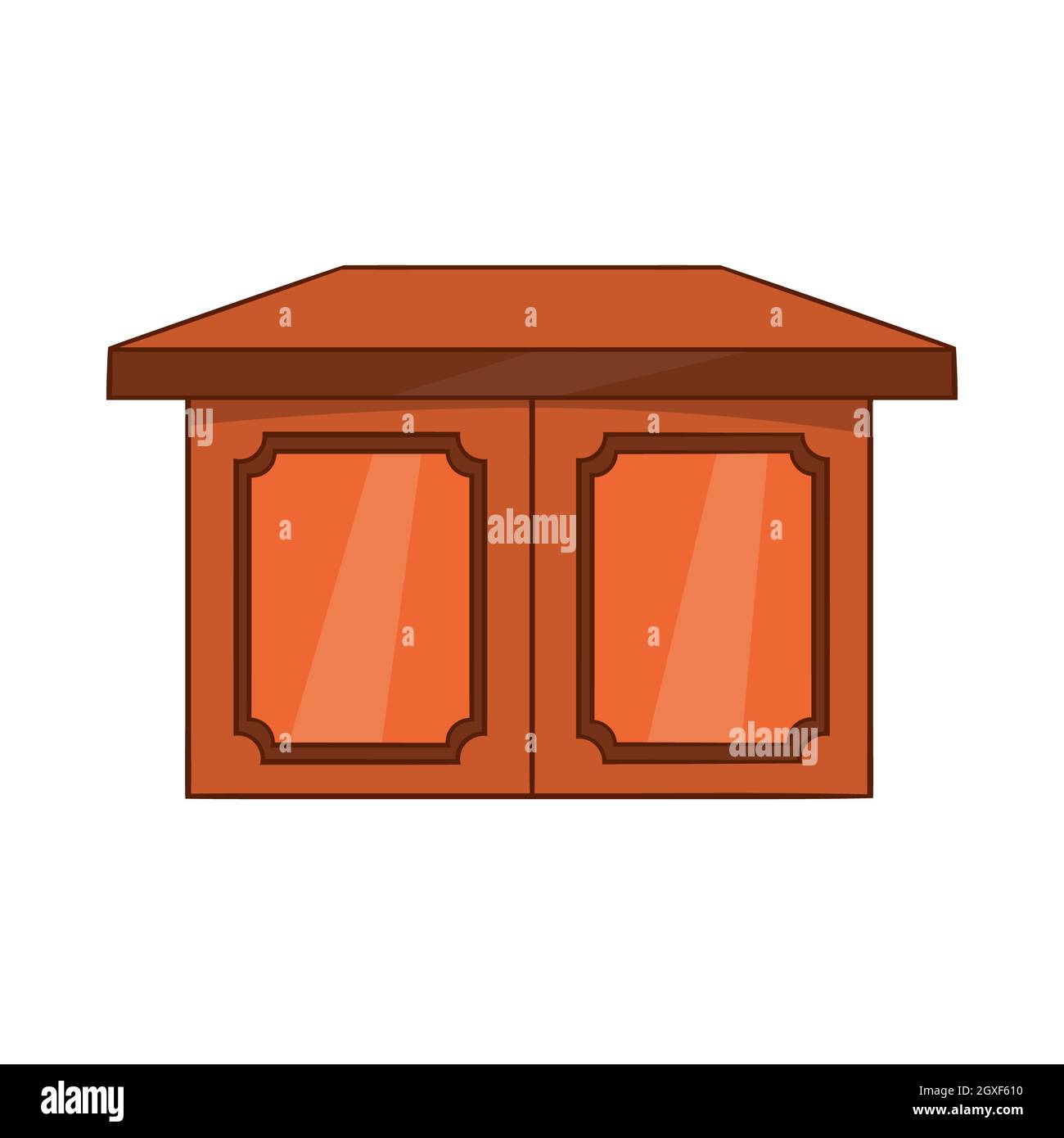 Tavolo per salotto icona in stile cartoon isolato su sfondo bianco ...