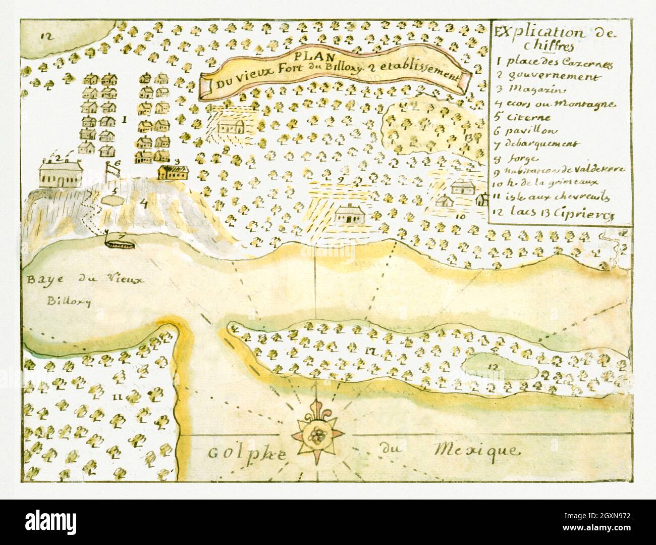 Mappa del golfo del messico immagini e fotografie stock ad alta ...
