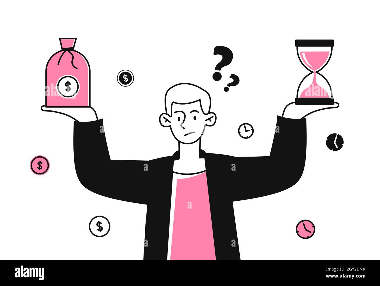 Rischi e benefici Immagini Vettoriali Stock - Alamy