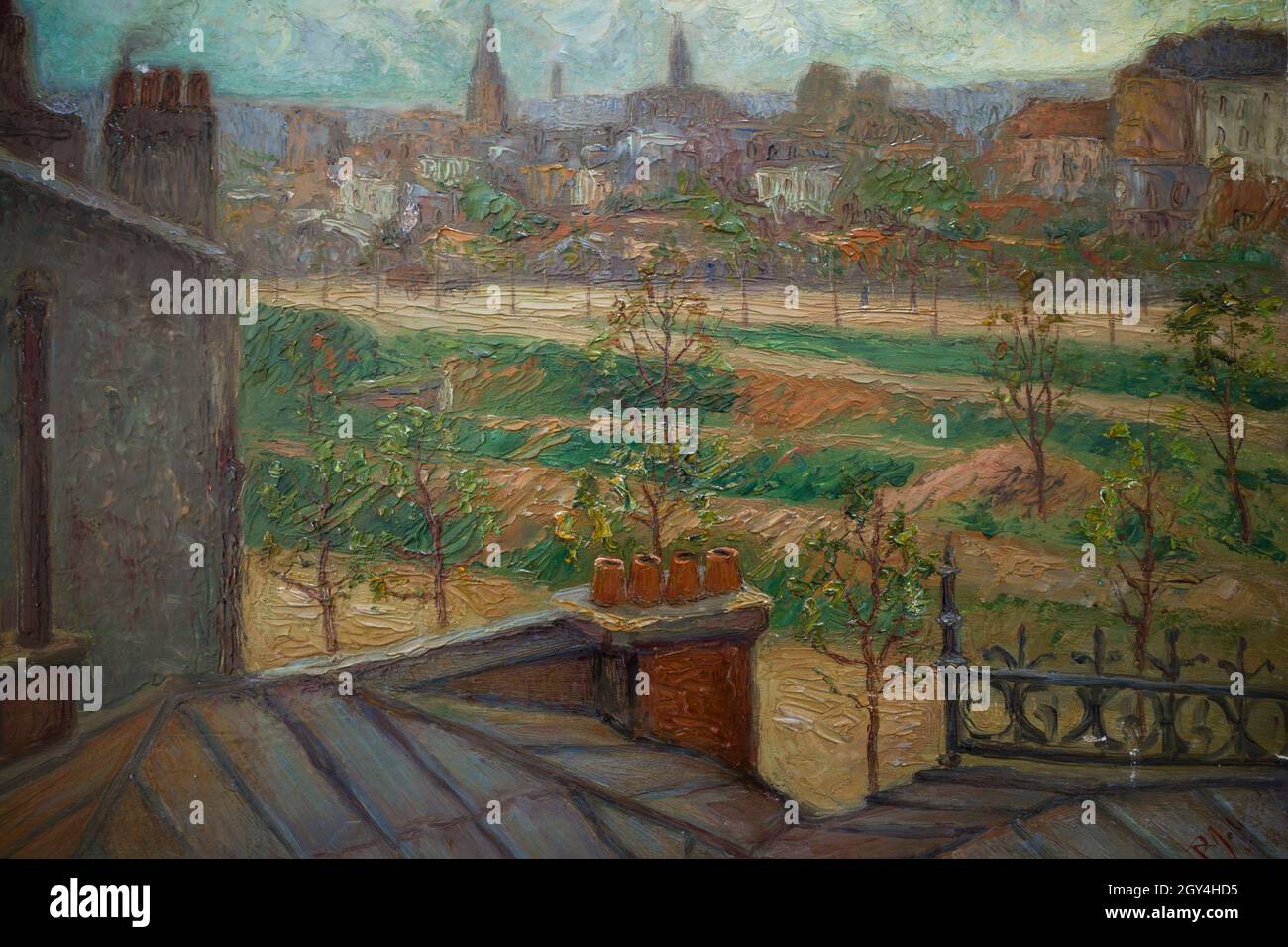 PARIGI 'LES FORTIFICAZIONI DE LA PORTE CHAMPERET' PAUL MOLINARD 1861 ...