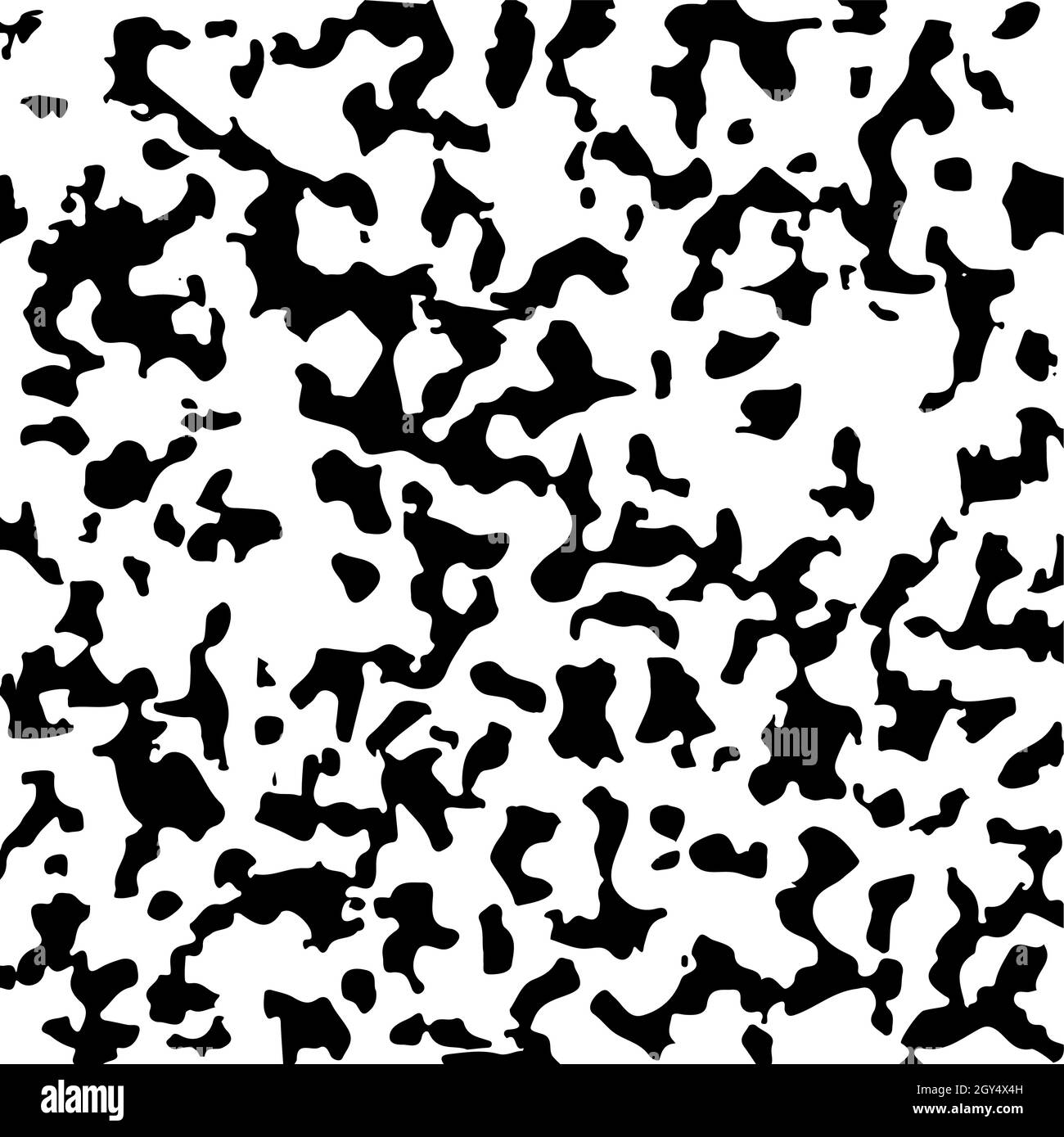 Texture del punto nero della mucca. Disegno vettoriale di macchia ...